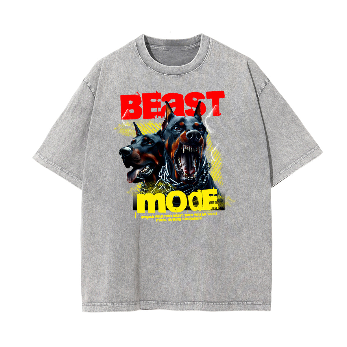 Vintage Faded Gangsta Pattern Tee Washed Streetwear Pattern Tee ...